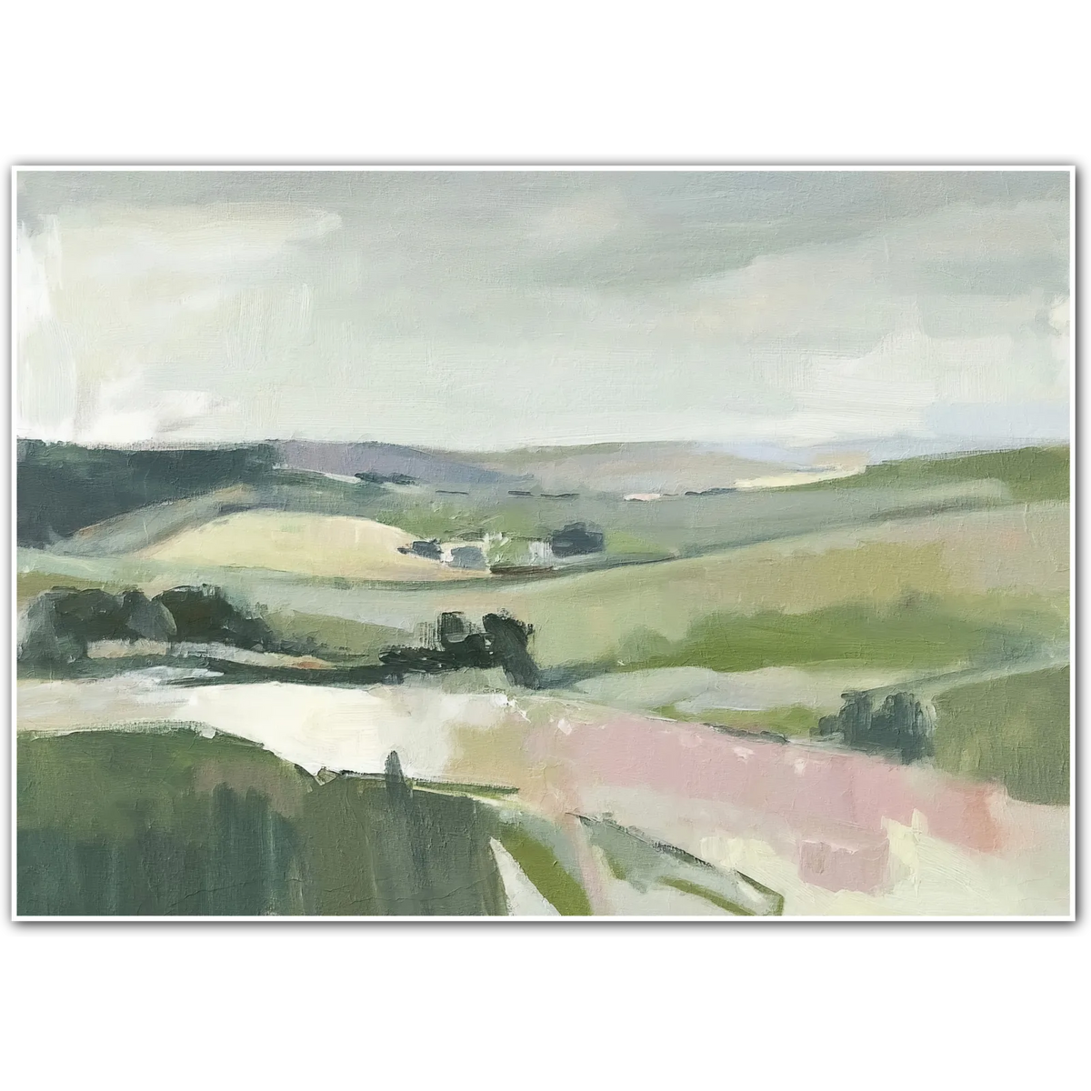 The Watchful Tree – A Still Moment in the Pastel Hills – Jazz It Up Art